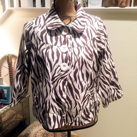 Jackets & Coats | Paris Blues Zebra Swing Jacket | Poshmark
